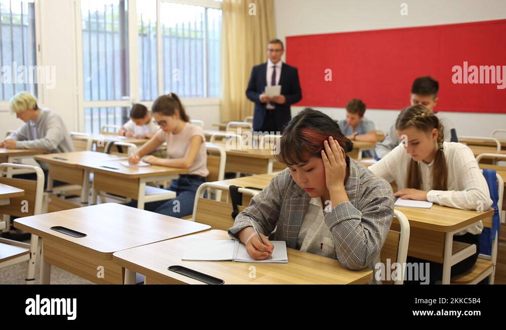 Teenage pupil writing classroom Stock Videos & Footage - HD and 4K ...