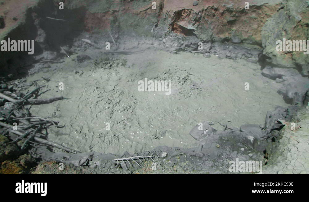 Boiling Mud Pot, Lassen Volcanic National Park, 120 FPS slow motion ...