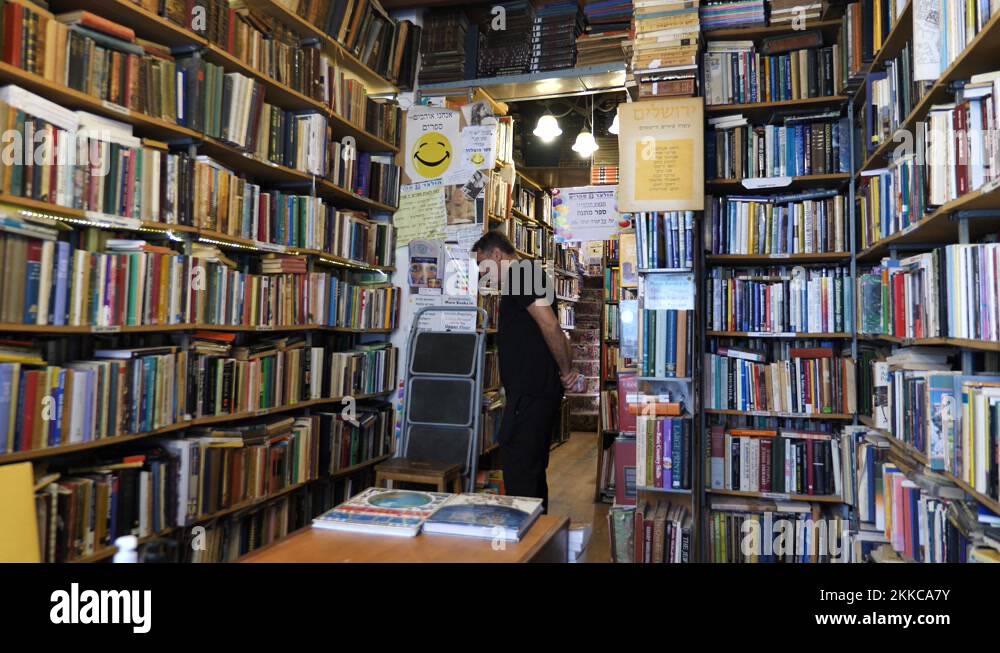 Bookshop secondhand bookshop antiquarian Stock Videos & Footage - HD ...