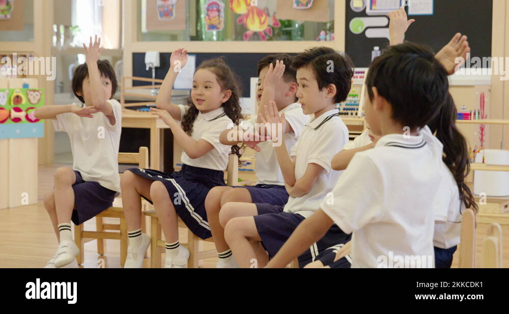 Class of children in classroom Stock Videos & Footage - HD and 4K Video ...