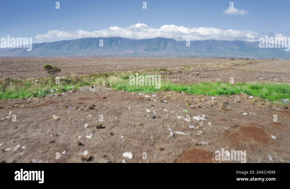 Climate change and global warming effect cause. Polluted nature ...