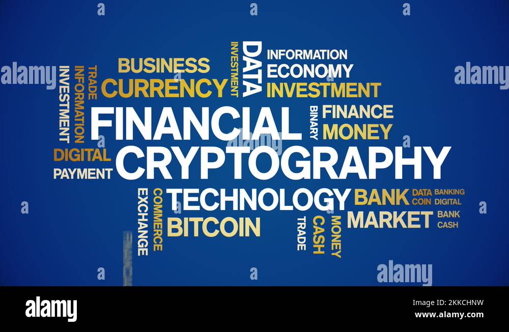 4k Financial Cryptography Animated Tag Word Cloud,Text Animation ...