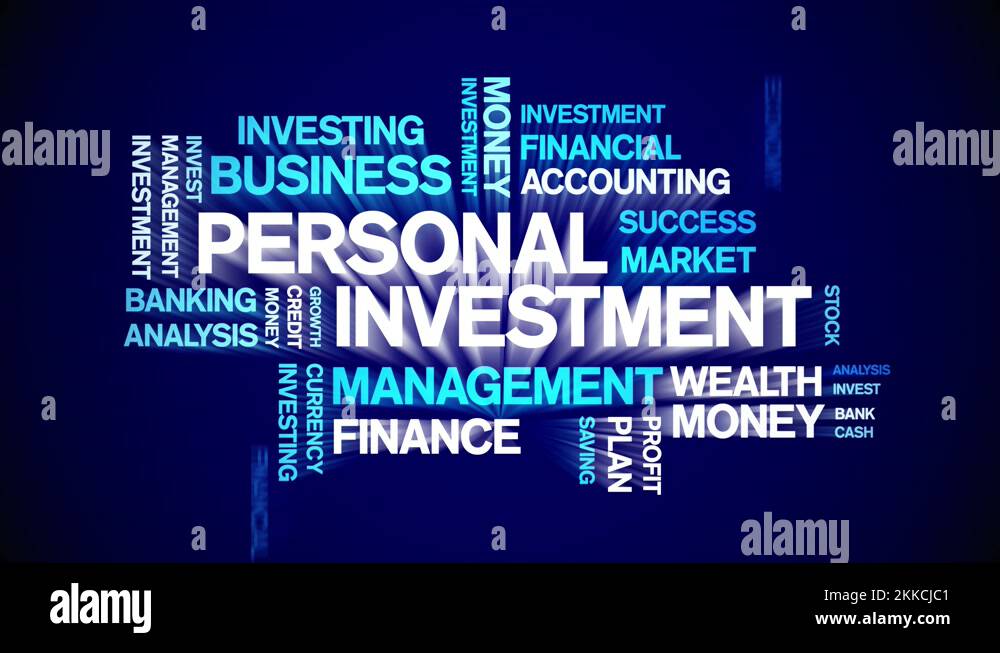 4k Personal Investment Animated Tag Word Cloud,Text Animation seamless ...