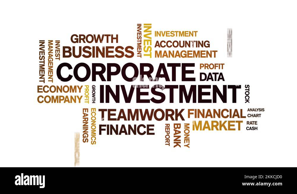 4k Corporate Investment Animated Tag Word Cloud,Text Animation seamless ...