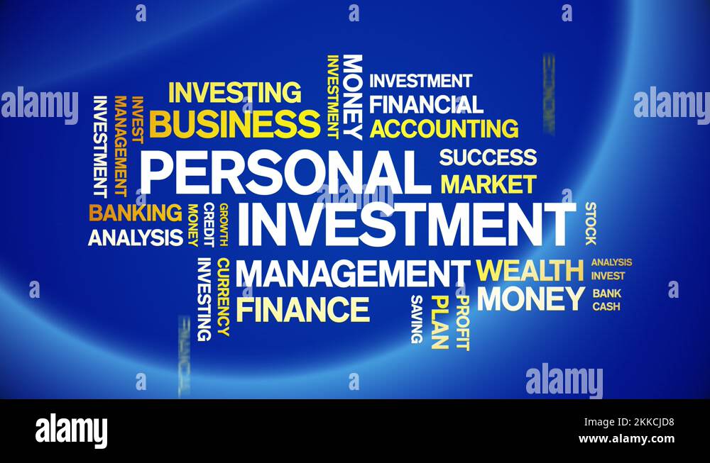 4k Personal Investment Animated Tag Word Cloud,Text Animation seamless ...