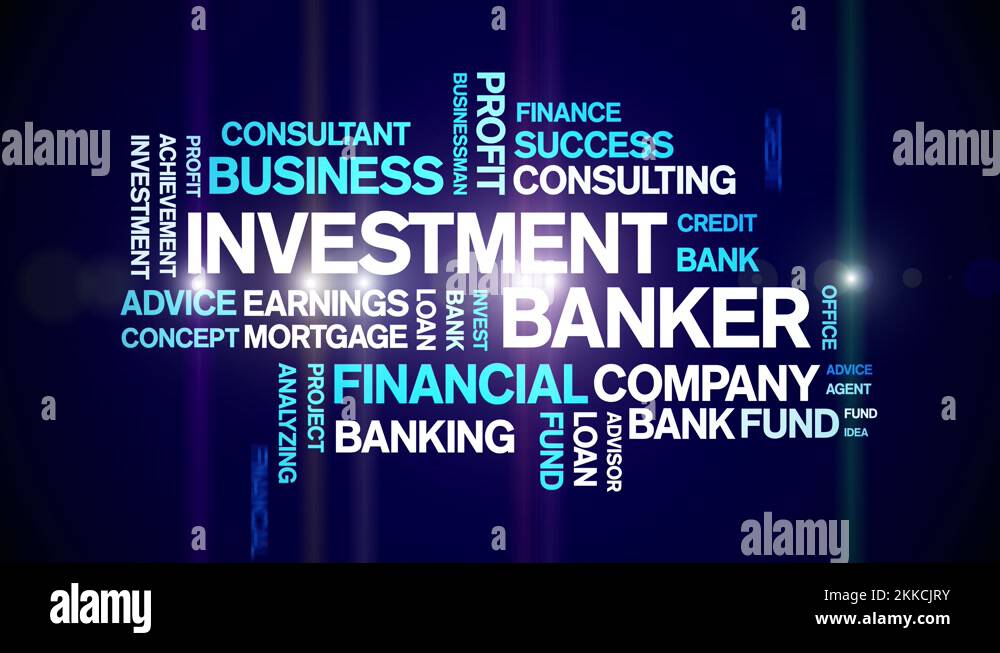 4k Investment Banker Animated Tag Word Cloud,Text Animation seamless ...