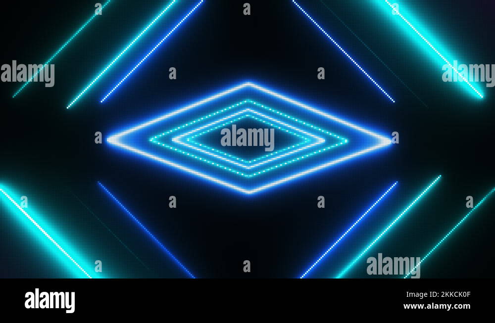 Music Stage Abstract Geometric Shapes Loop Animation With Gridded ...