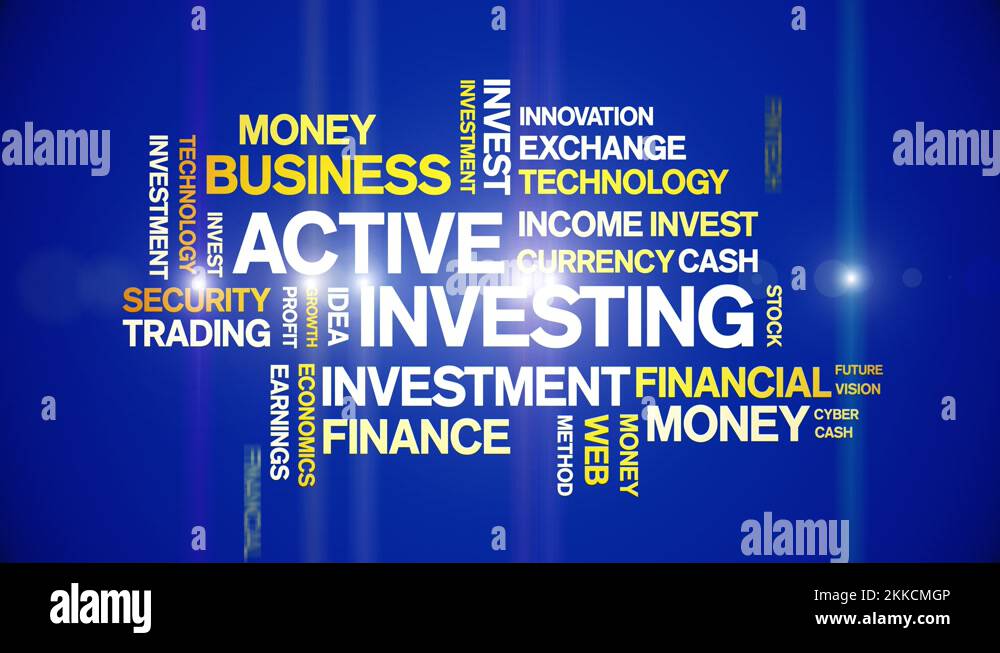 4k Active Investing Animated Tag Word Cloud,Text Design Animation ...