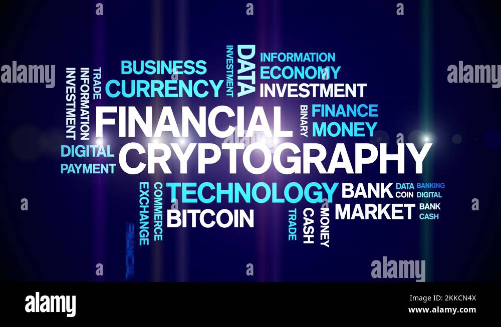 4k Financial Cryptography Animated Tag Word Cloud,Text Animation ...