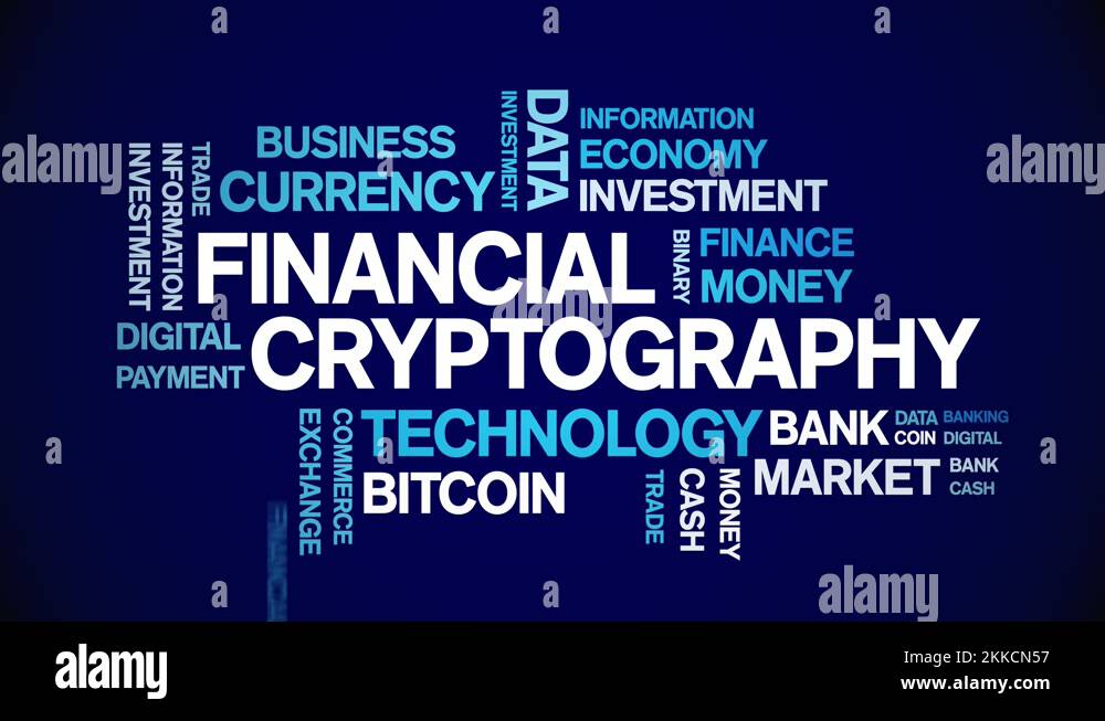 4k Financial Cryptography Animated Tag Word Cloud,Text Animation ...
