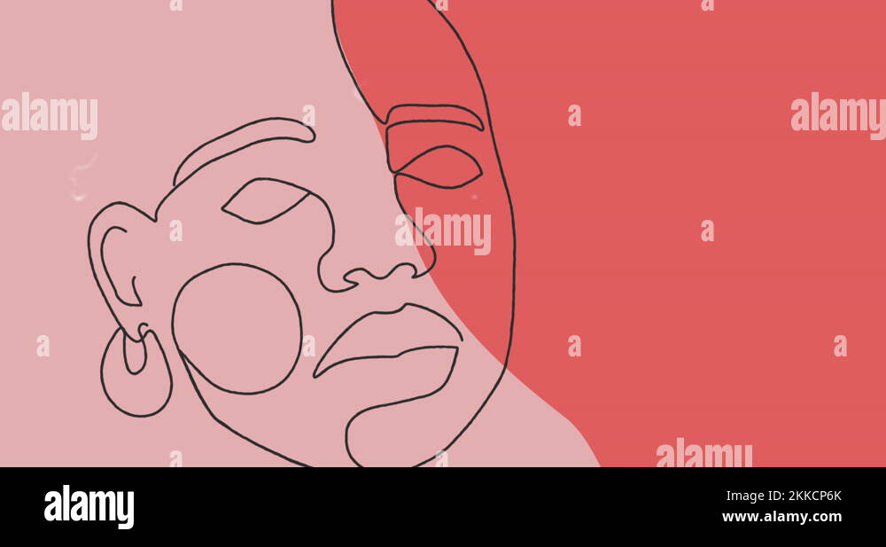 Abstract face drawing black Stock Videos & Footage - HD and 4K Video ...