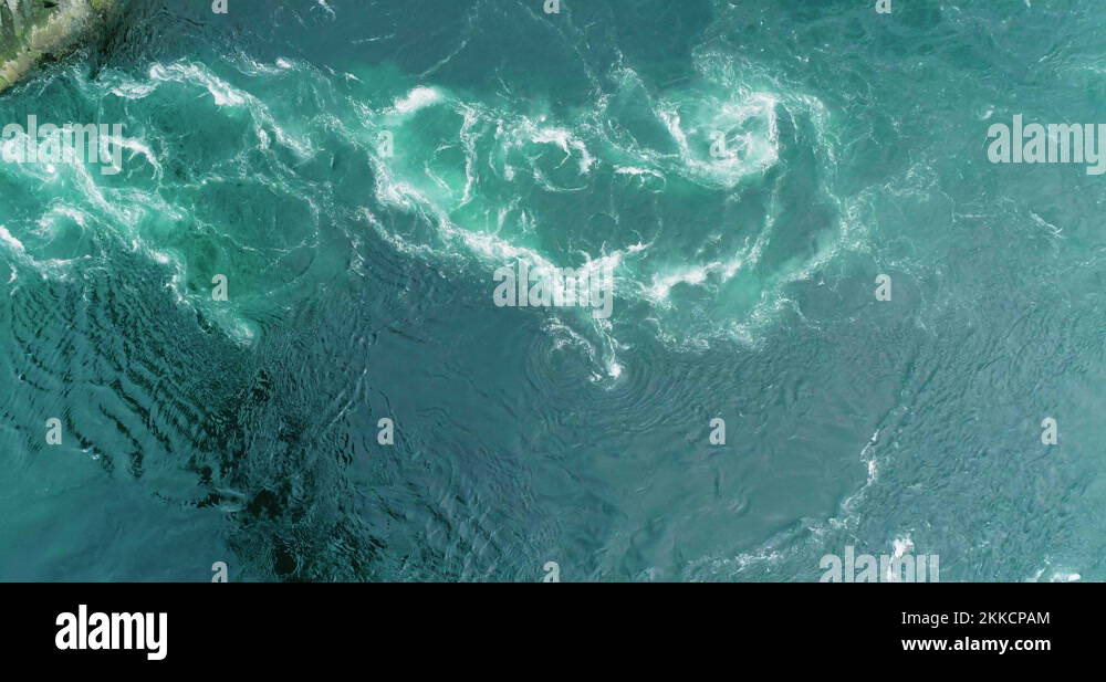 Turquoise vortices in worlds largest maelstrom Saltstraumen - top down ...