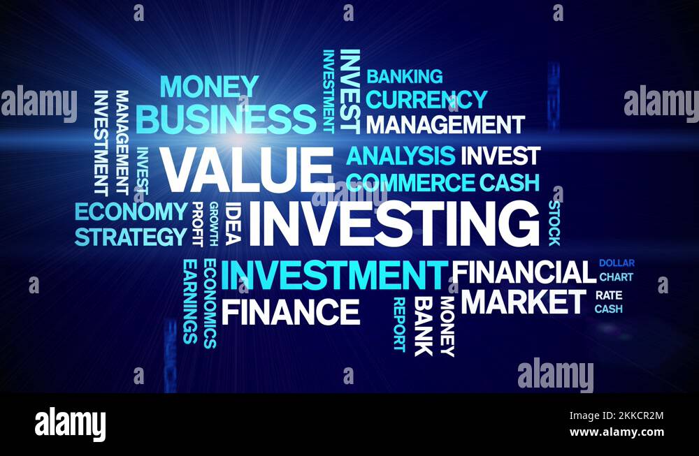 4k Value Investing Animated Tag Word Cloud,Text Design Animation ...