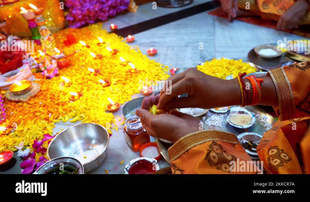 Diwali pooja hindu ritual Stock Videos & Footage - HD and 4K Video ...