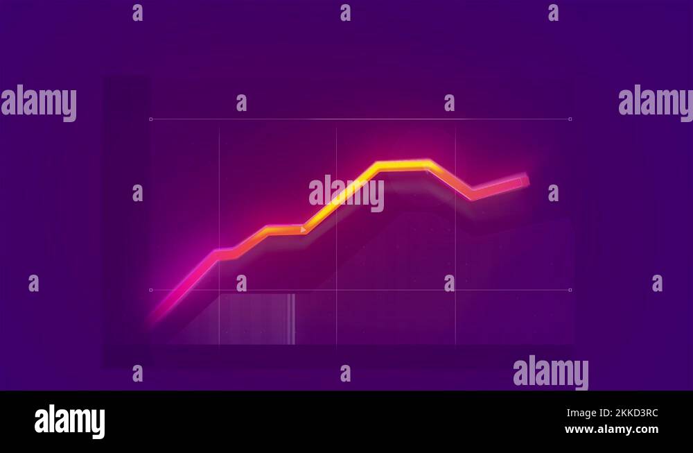 Animated Charts Diagrams of Financial Statistics. Exchange trading ...