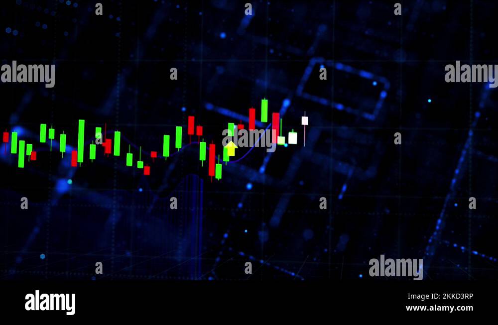 Animated Charts Diagrams of Financial Statistics. Exchange trading ...