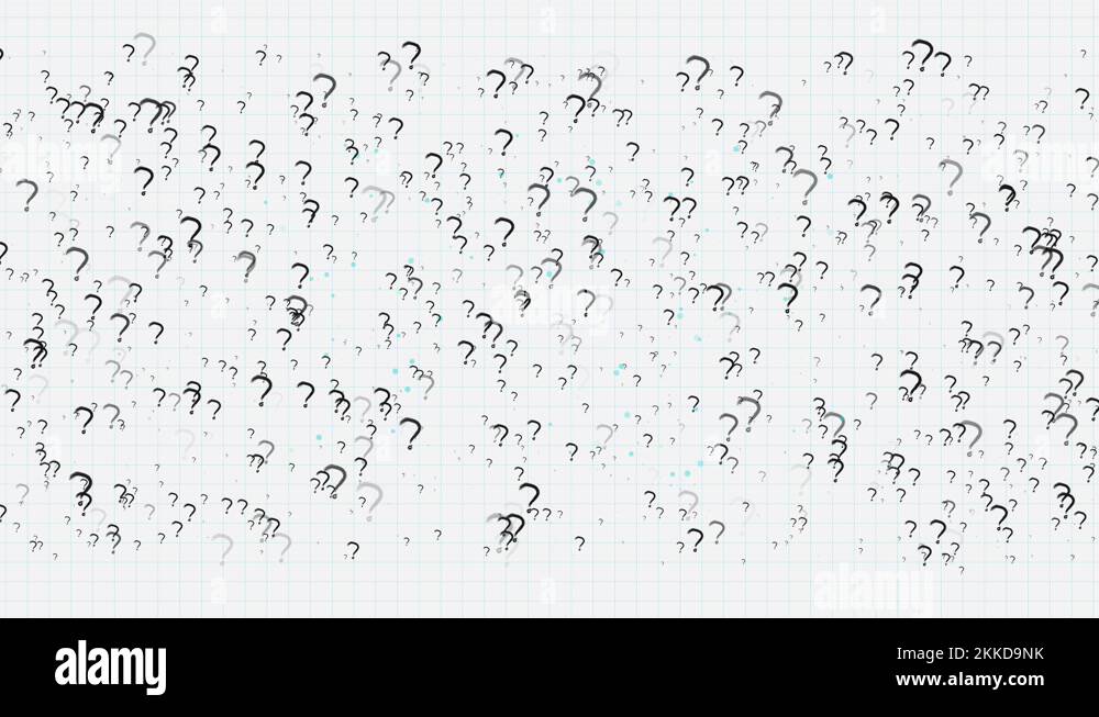 Hand drawn set of doodle question marks. 2D hand drawn animation to ...