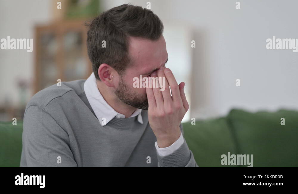 Man sofa crying Stock Videos & Footage - HD and 4K Video Clips - Alamy