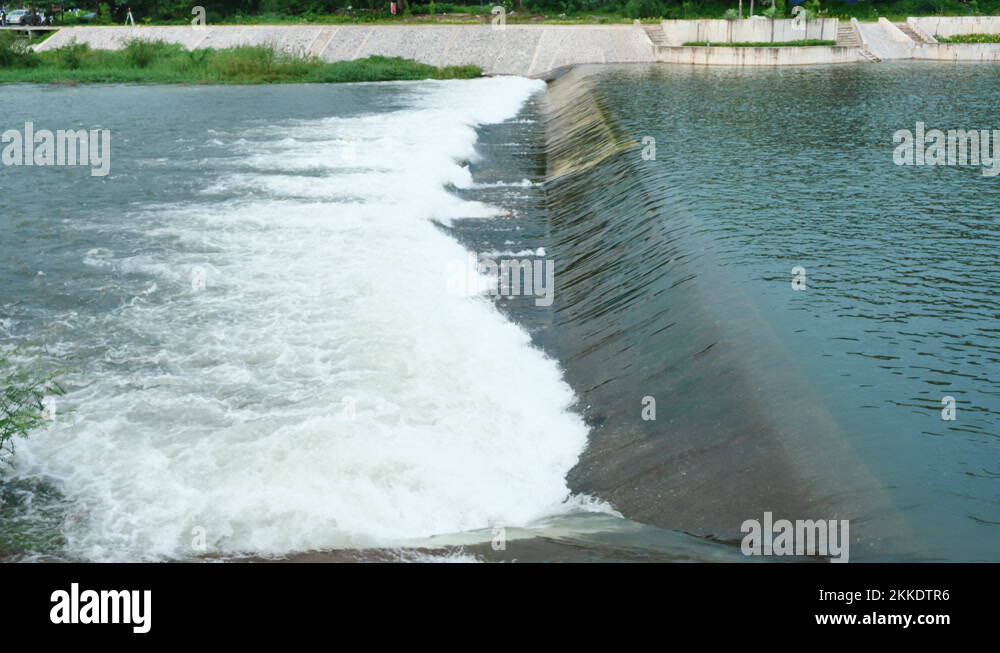 Drainage way in Khun Dan Prakan Chon Dam Nakhon Nayok, Thailand. Slow ...