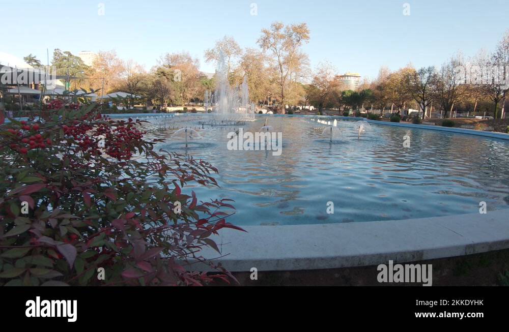 'Taiwan' Fountain pool in Rinia Park, in Central Tirana, In Albania ...
