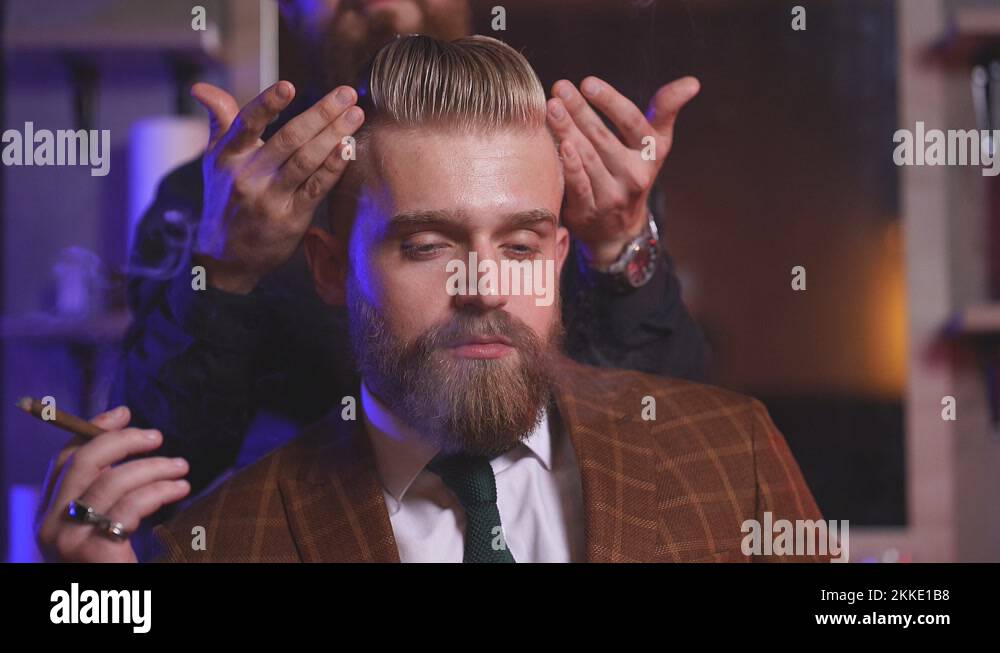 Man suit cigar smoke Stock Videos & Footage - HD and 4K Video Clips - Alamy