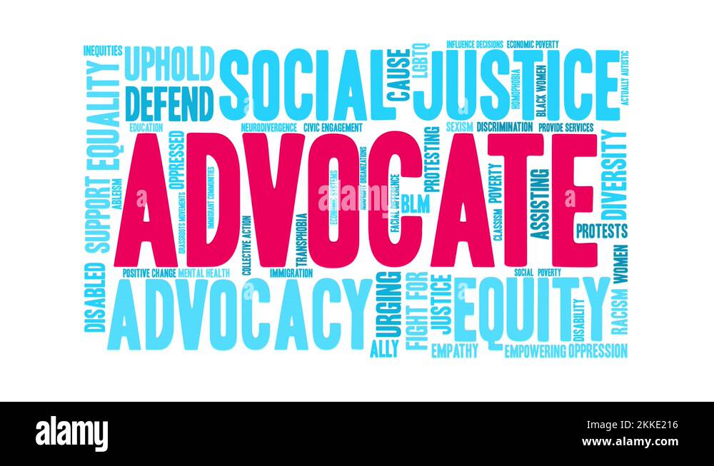 Advocate animated word cloud on a white background Stock Video Footage ...