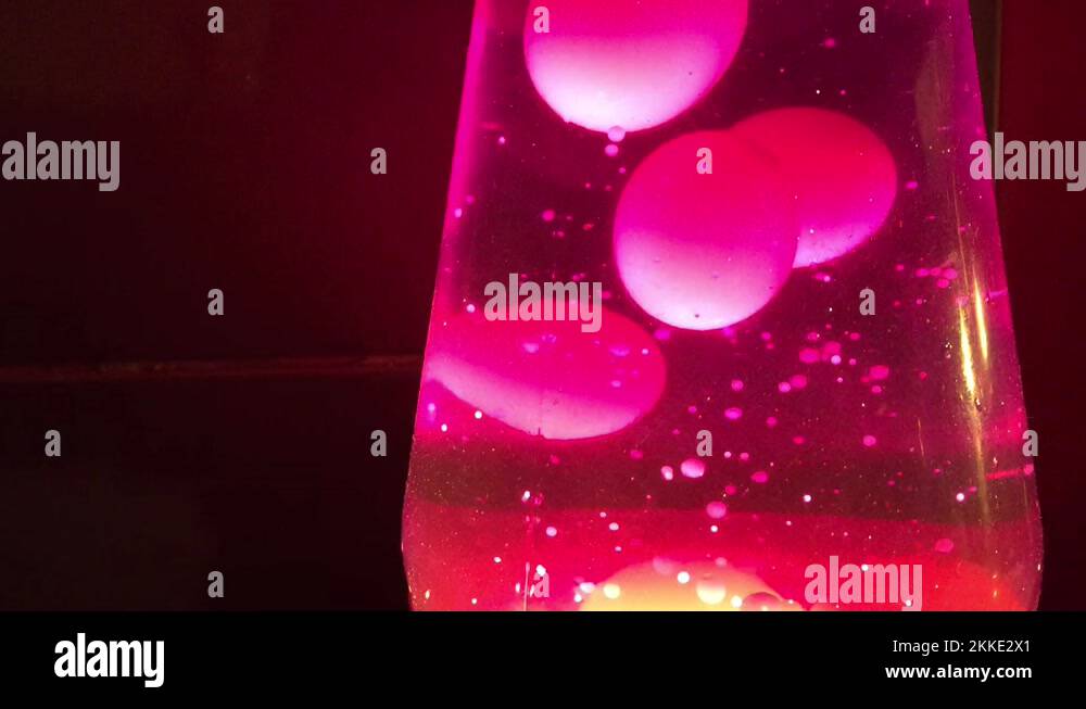 Lava lamp closeup 70s style pink lava liquid background stock footage ...