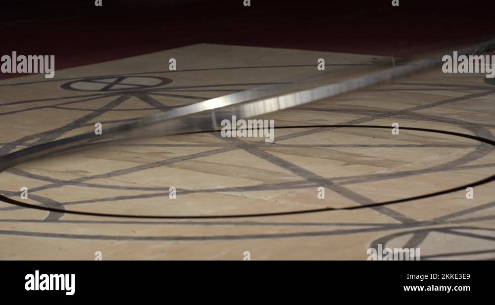 Massive hoop is rolling on the ground, wheel gymnastics hoop, 4k Stock ...