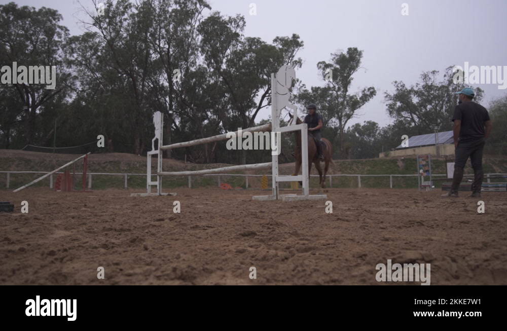 Jockey riding a horse in a horse race Stock Videos & Footage - HD and ...