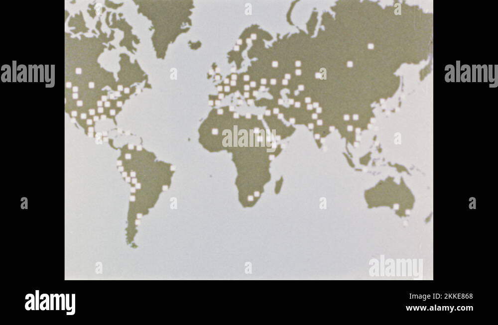 1960s: Map of the world with indicators of metallic, non-metallic ...