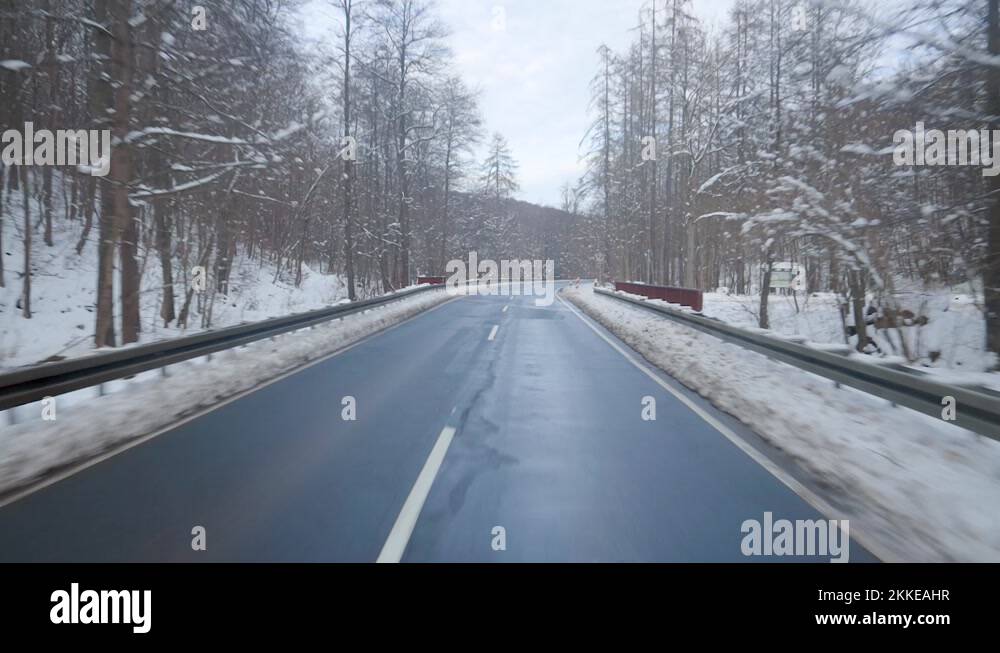 Driving in one of the most amazing nature scene in first person view of ...