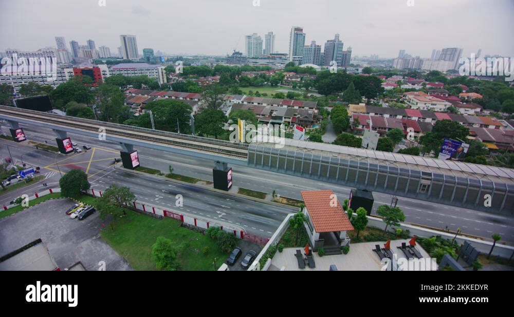 Time Lapse of TTDI Neighborhood with KL MRT line in Kuala Lumpur ...
