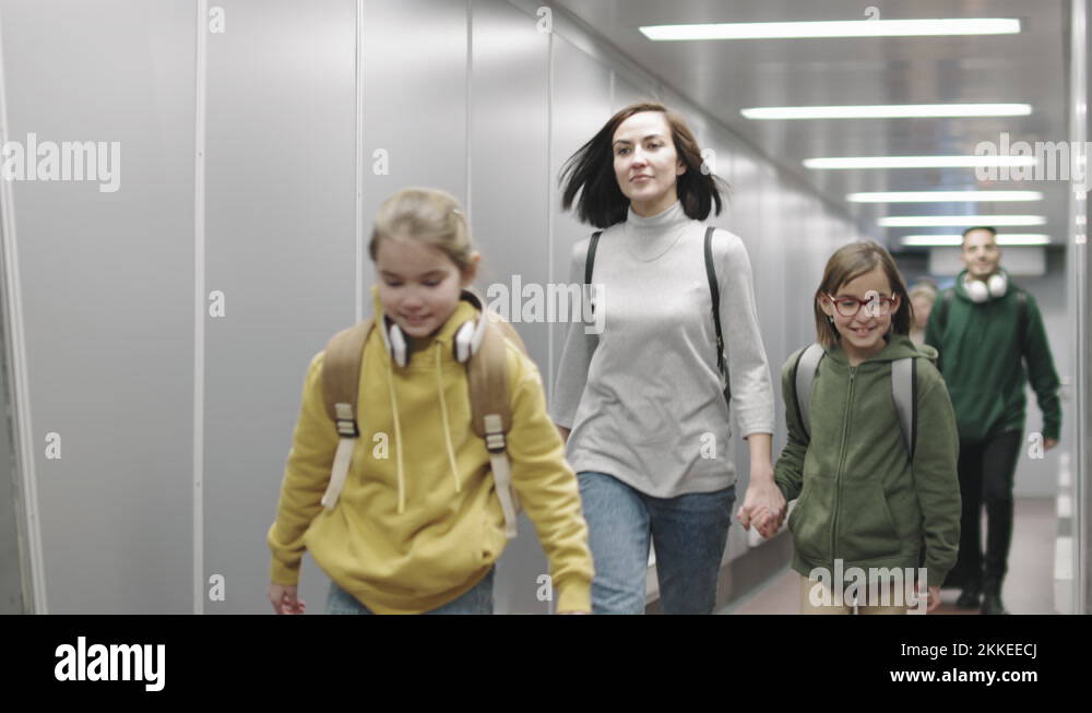 People walking down corridor motion Stock Videos & Footage - HD and 4K ...
