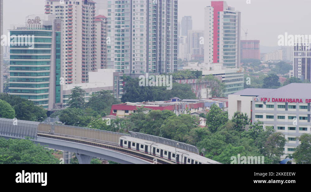 TTDI Neighborhood with KL MRT line in Kuala Lumpur, Malaysia Stock ...
