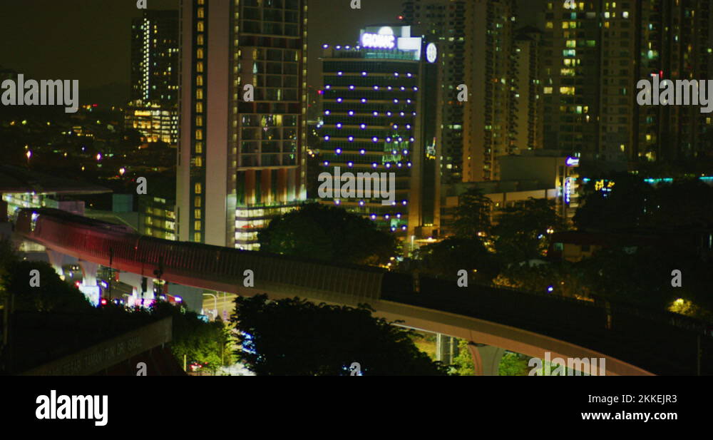 The TTDI MRT Metro Stop in Kuala Lumpur, Malaysia Stock Video Footage ...