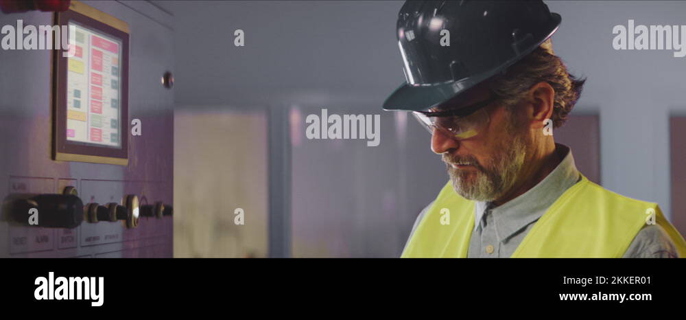 Man tapping on display at switchboard Stock Video Footage - Alamy