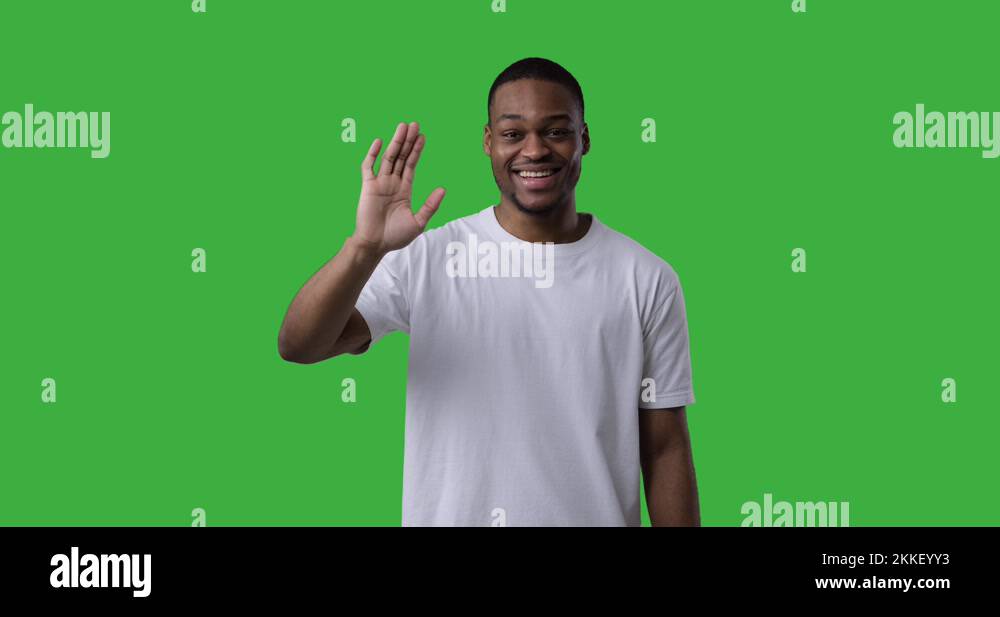 Happy man greeting waving hand Stock Videos & Footage - HD and 4K Video ...