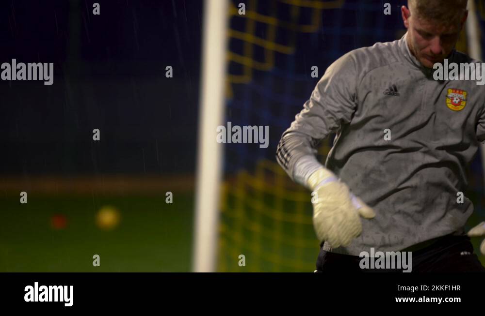 Goalkeeper catches ball stadium Stock Videos & Footage - HD and 4K ...