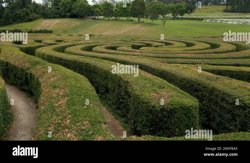 Garden circular maze Stock Videos & Footage - HD and 4K Video Clips - Alamy