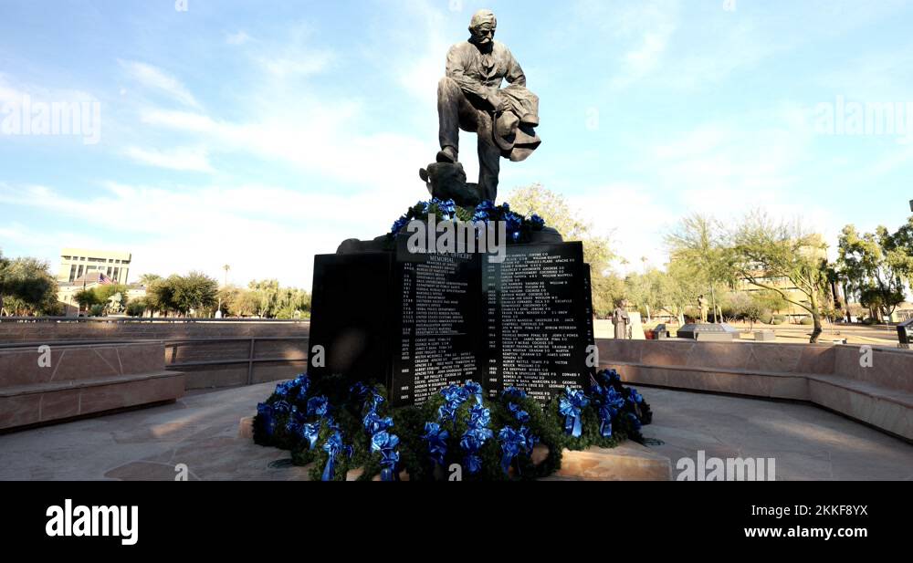 Sunny view of the Navajo Code Talkers Memorial Stock Video Footage - Alamy