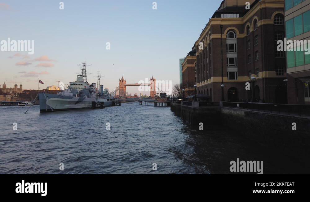Hms belfast ship tower bridge Stock Videos & Footage - HD and 4K Video ...