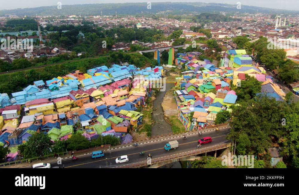 Jodipan colorful village in malang Stock Videos & Footage - HD and 4K ...