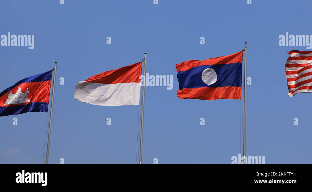 Asean member national flags Stock Videos & Footage - HD and 4K Video ...