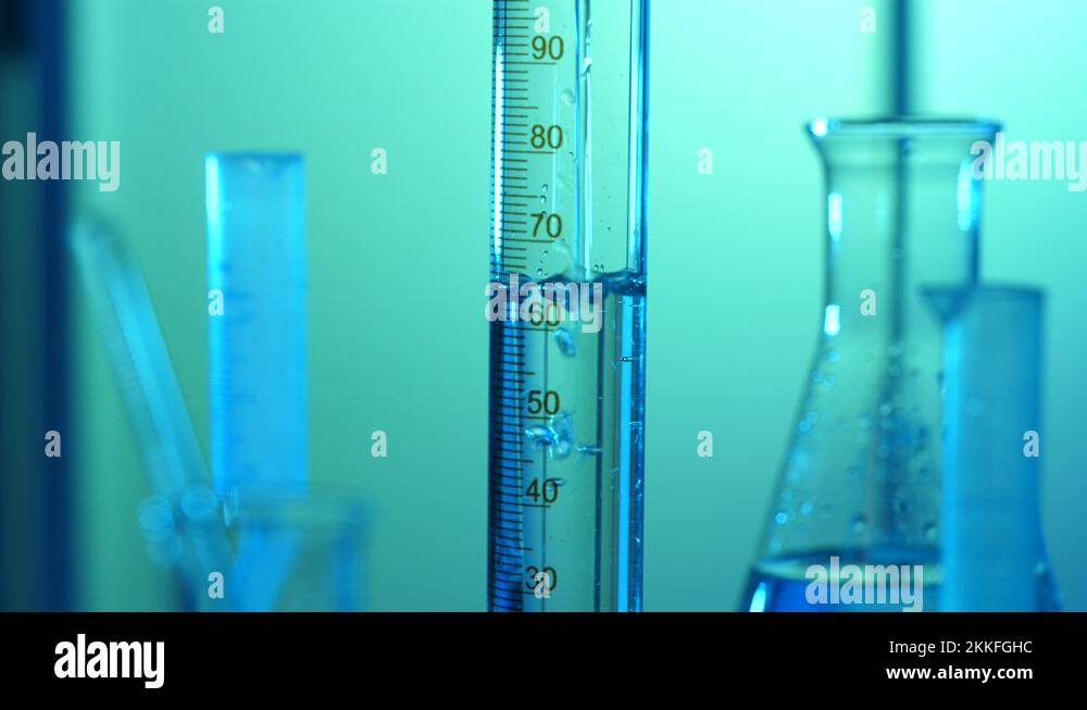 Science laboratory graduated cylinder Stock Videos & Footage - HD and ...