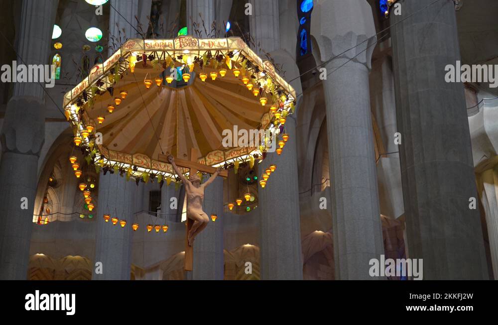 Jesus on cross sagrada familia Stock Videos & Footage - HD and 4K Video Clips - Alamy