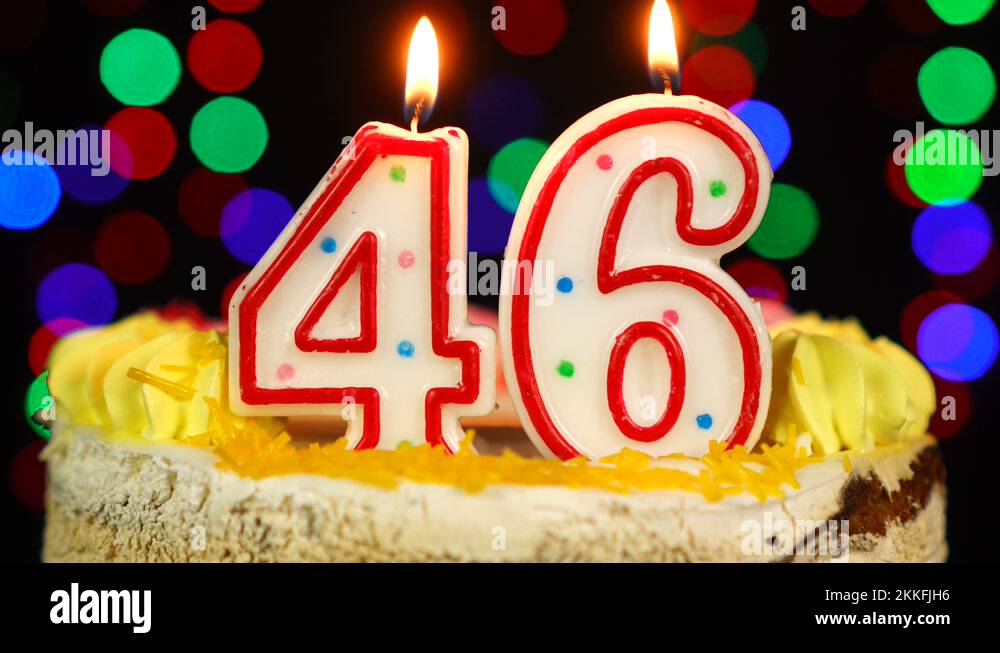 Birthday cake candles number 46 Stock Videos & Footage - HD and 4K ...