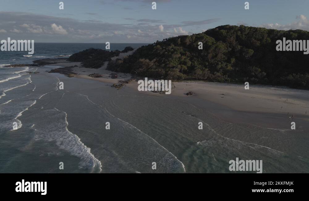 Cylinder Beach In North Stradbroke Island. Summer Destination In Stock ...