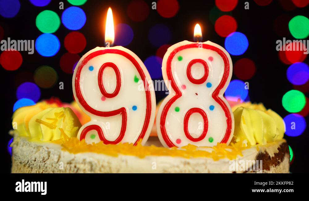 Happy birthday years 98 anniversary of the birthday Stock Videos ...