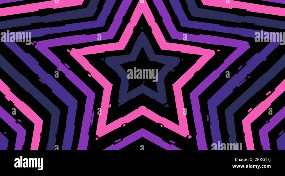 Set of 70s style animated hand drawn retro backgrounds with stars Stock ...