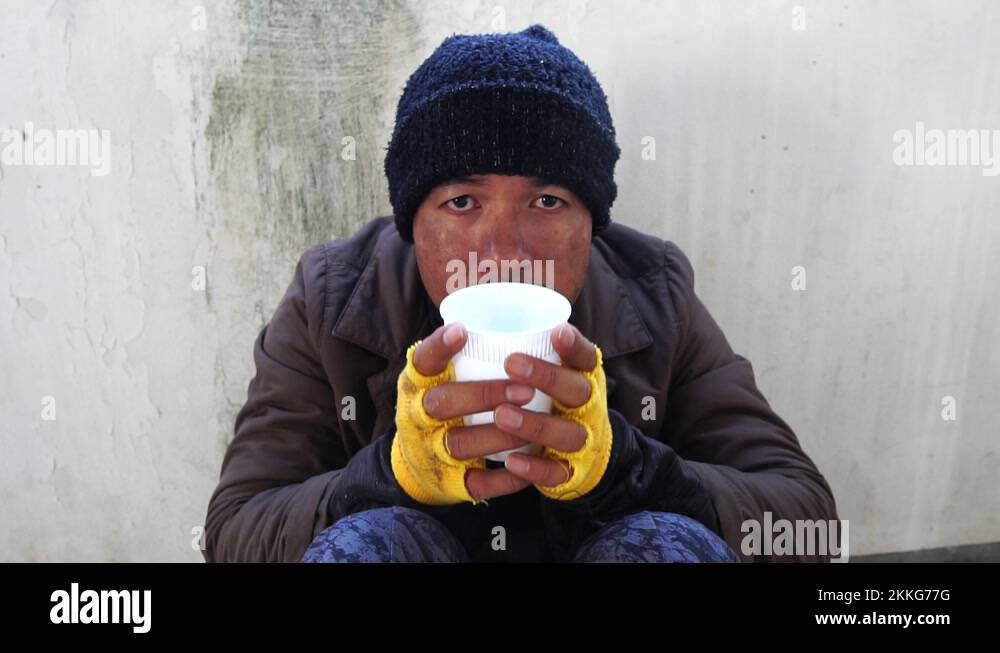 Poor homeless people in Asia Stock Video Footage - Alamy